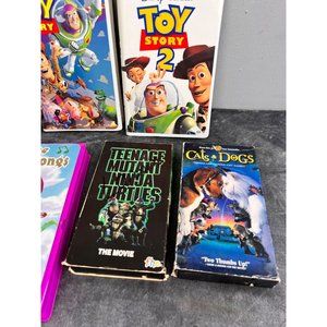 Other | Vhs Children Movie Lot 5 Toy Story Barney Teenage Mutant Ninja ...